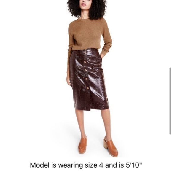 Rachel Comey | Skirts | Rachel Comey X Target Faux Leather Textured ...
